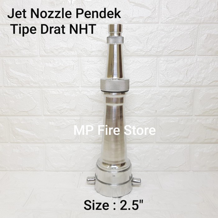 Jual [New] Fire Short Jet Nozzle Pemadam Pendek Aluminium 2.5 Inch Drat Nht Ansi Diskon | Shopee ...