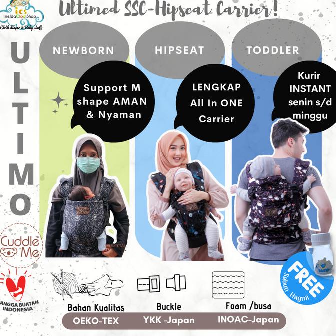 Jual gendongan hipseat cuddle me ultimo baby carier | Shopee Indonesia