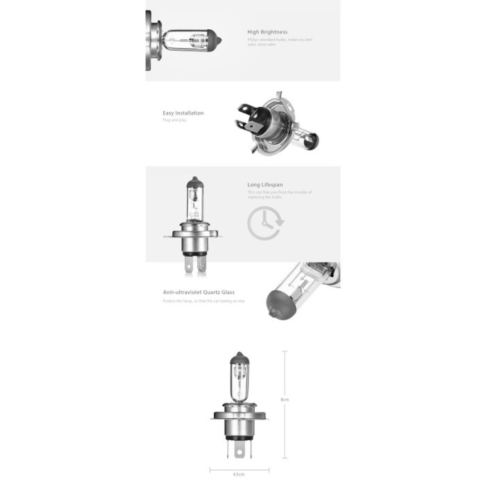 Jual Philips Bohlam Dop Halogen H4 12V 60/55W Lampu Utama Mobil Innova Star | Shopee Indonesia