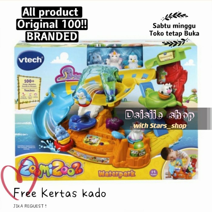 Jual Vtech Zoomizooz Waterpark Animals Playset / Mainan Edukasi Anak ...