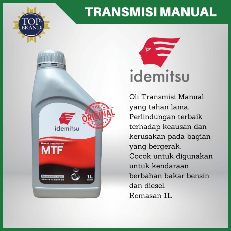 Jual OLI TRANSMISI MOBIL MANUAL MTF IDEMITSU 1 LITER | Shopee Indonesia