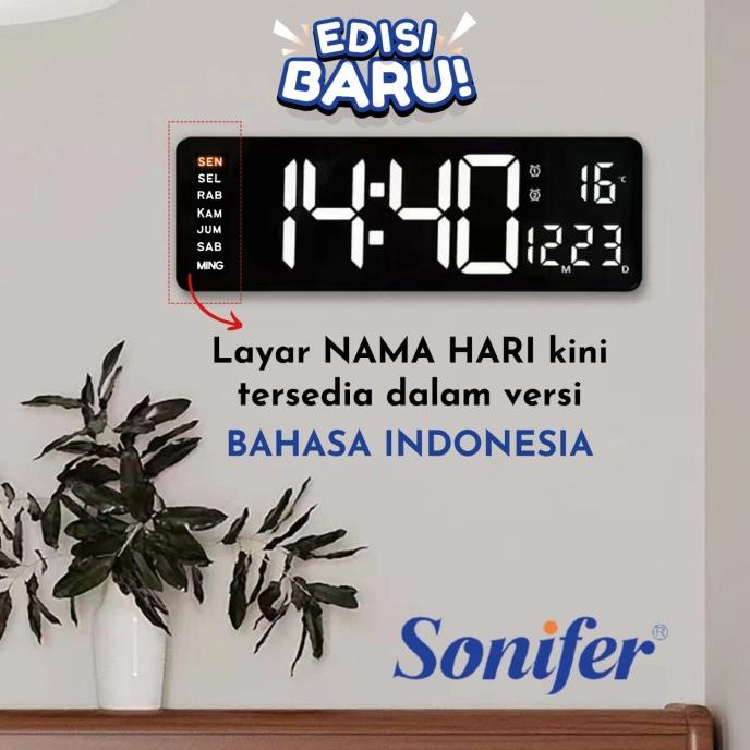 Jual Jam Dinding Timer Digital/Jam Countdown/Jam Stopwatch SONIFER ...