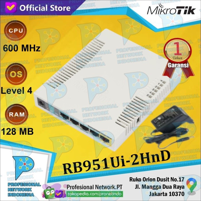 Jual Mikrotik Router Wireless RB951ui-2Hnd | Shopee Indonesia
