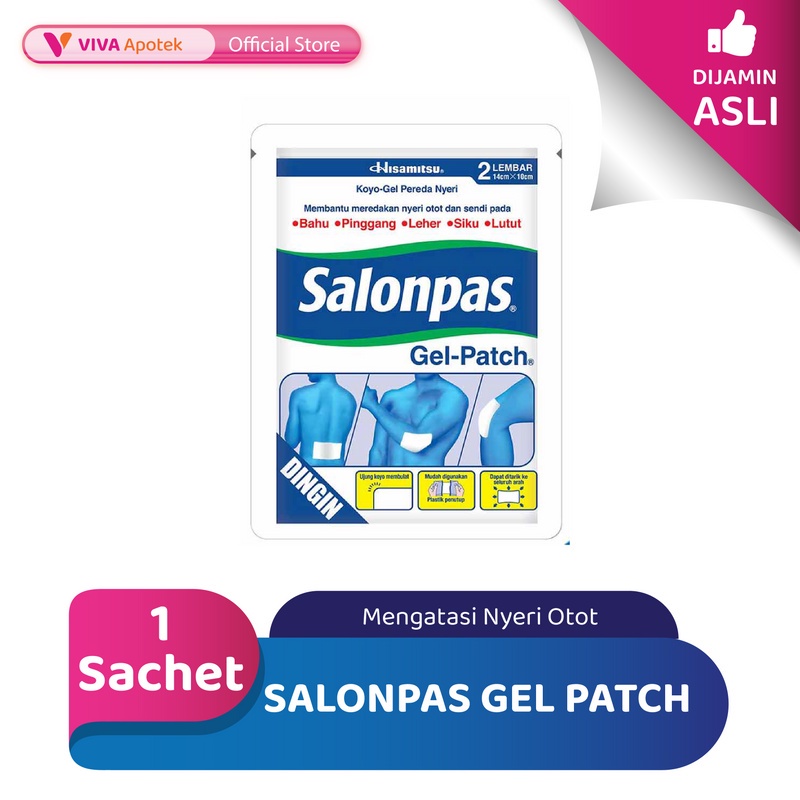 Jual Salonpas Gel Patch untuk Mengatasi Nyeri Otot (1 Sachet) | Shopee ...