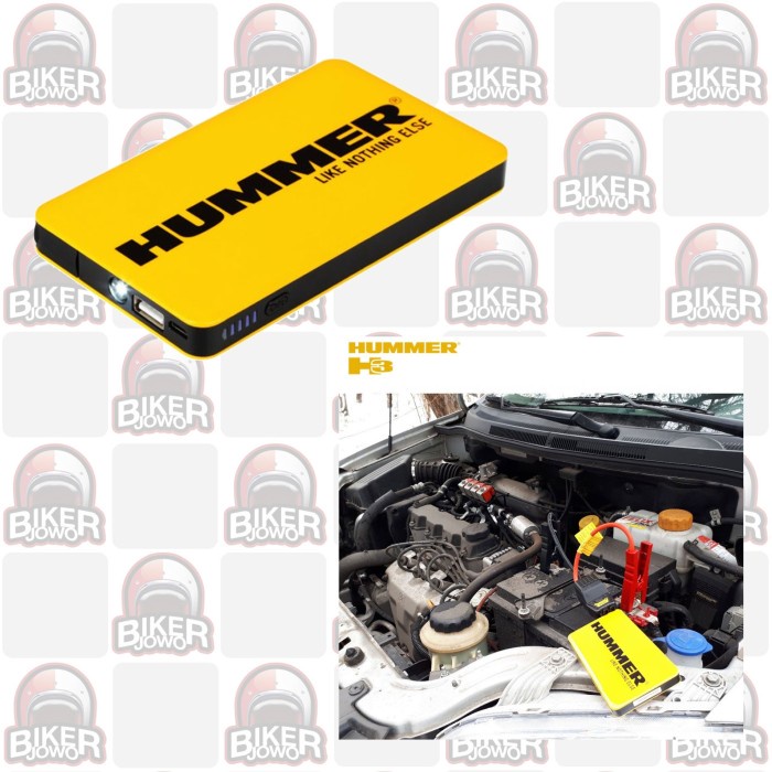Jual [New Ori] Jump Starter Power Bank 6000Mah Hummer H3 Portable Moge ...