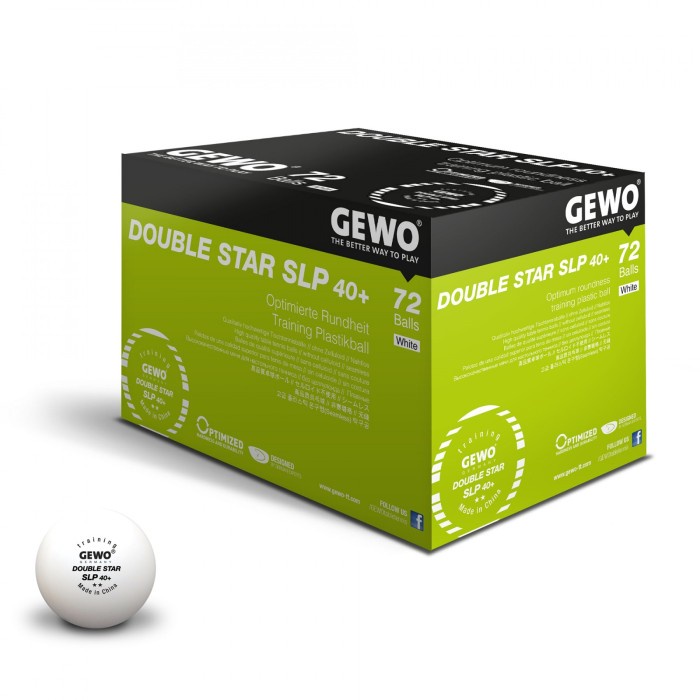Jual New Ori Bola Gewo 40 Double Star Slp 2* Training Tenis Meja Ping Pong Isi 72 Terbatas ...