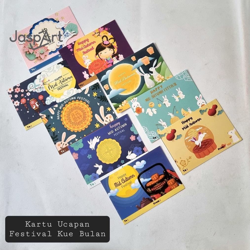 Jual Kartu Ucapan Festival Kue Bulan Greeting Card Mooncake Festival ...
