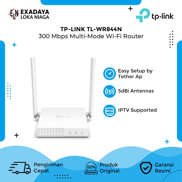 Jual TP-Link TL-WR844N 300 Mbps Wi-Fi Router TPLink | Shopee Indonesia