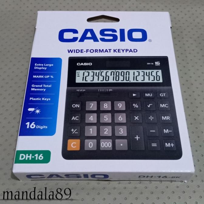 Jual Kalkulator Casio DH-16 (16 digit) Original | Shopee Indonesia