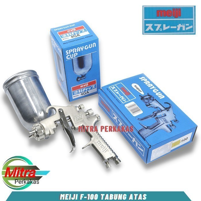 Jual Meiji Spray Gun Tabung Atas F100 / Spray Gun Meiji F-100 Original ...