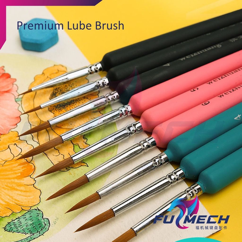 Jual KUAS LUKIS HALUS WEIZHUANG TIP NYLON BULAT PREMIUM UKURAN 0.08/0. ...