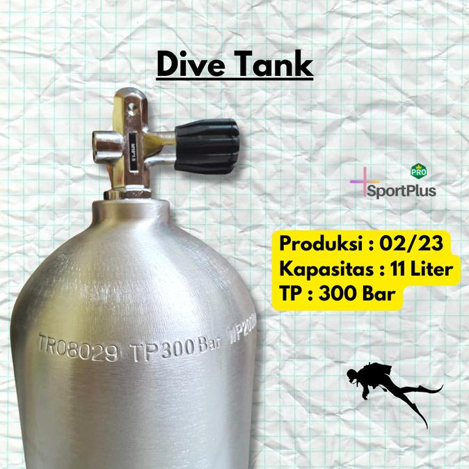 Jual Tabung Diving Selam PCP Scuba Tank Alumunium 80 Cuft 11 Liter ...