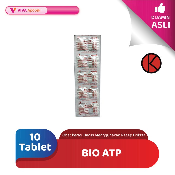 Jual Bio ATP / Vitamin B / Vitamin E / Gangguan Otot (10 Tablet ...