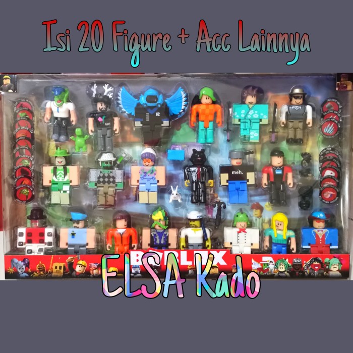 Jual Mainan Roblox Set 20 Figure Pack From The Vault Collection ...