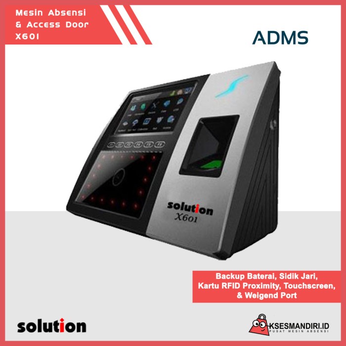 Jual MESIN ABSENSI FINGERPRINT DAN ACCESS DOOR SOLUTION X601 | Shopee Indonesia