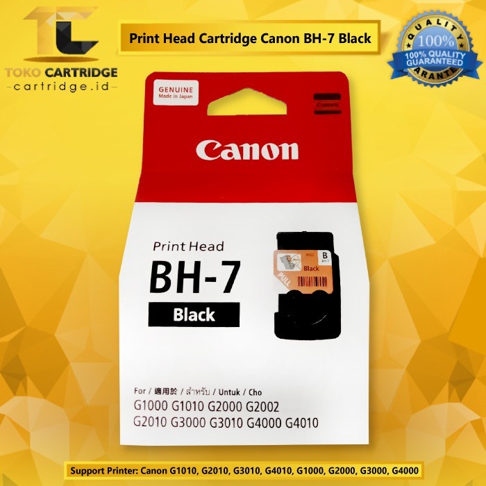 Jual CANON PRINTHEAD BH-7 BLACK BH7 G2000 G2010 G3010 G4010 G3000 BH 7 ...