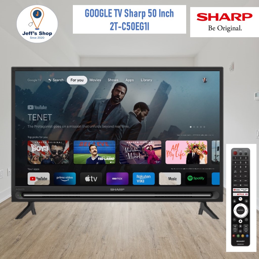 Jual LED Google TV Sharp 50 Inch 2T C50EG1I | Shopee Indonesia