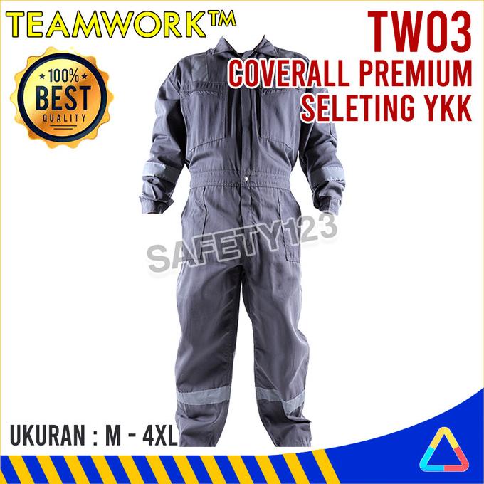 Jual TW03 TeamWork Coverall Premium Super Big Size Wearpack Kerja Safety | Shopee Indonesia