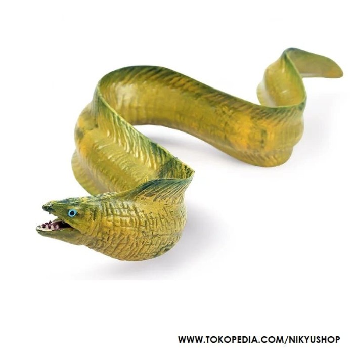 Jual Mainan Edukasi Pajangan Koleksi Moray Eel Belut Moray Ready ...
