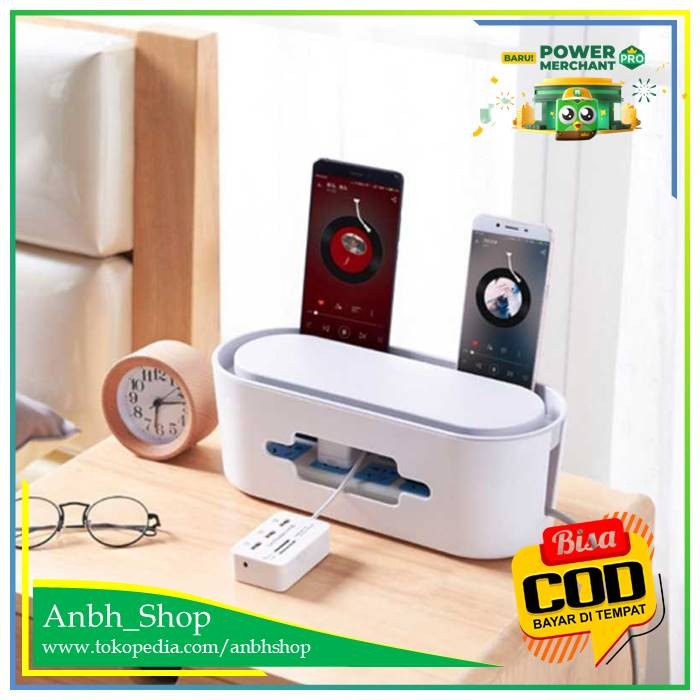 Jual Rak Kabel Charger Stop Kontak Wire Cable Management Desk Organizer ...