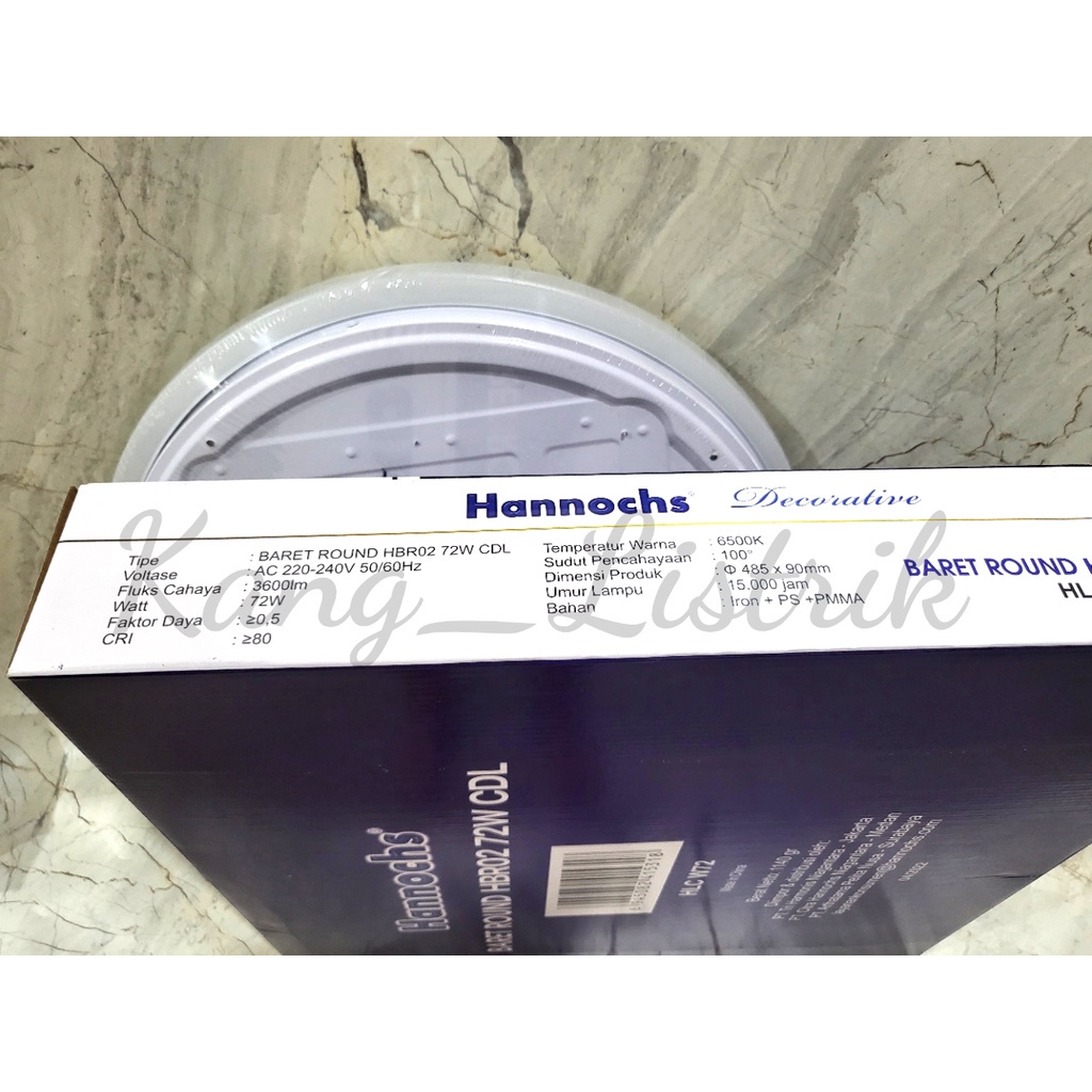 Jual Lampu Baret Hanochs / Lampu Plafon Hannochs Led Baret Round Hbr02 ...
