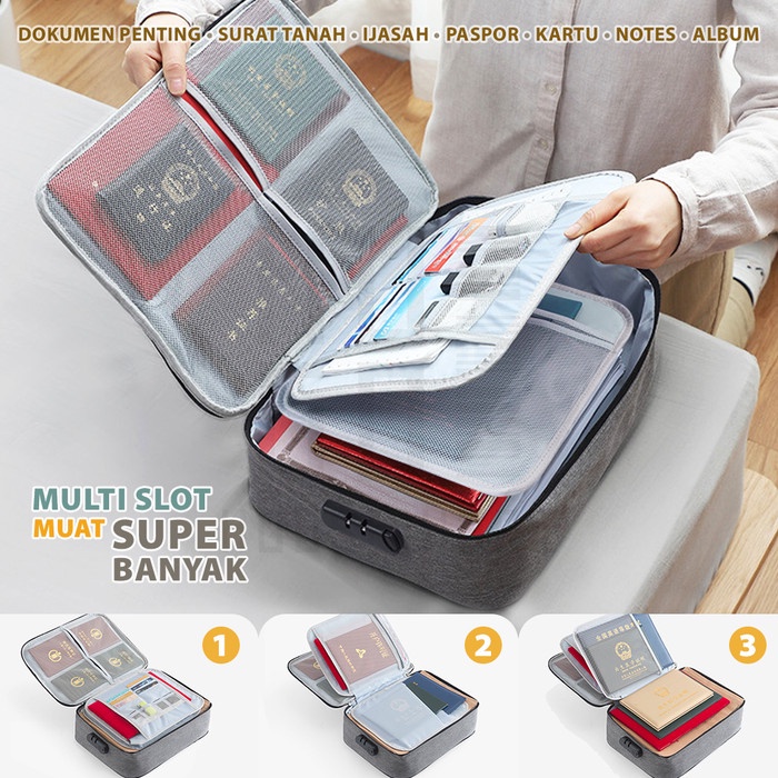 Jual Baru Hugo Tas Dokumen Tempat Penyimpanan File Travel Bag Dengan ...