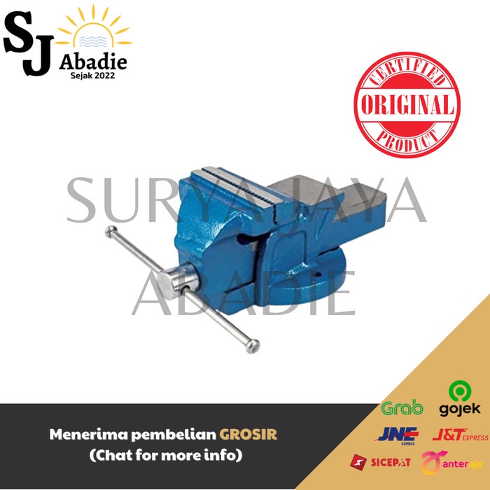 Jual Catok Paron Ragum Duduk Heavy Duty Bench Vise RRT 3 / 4 /5 /6 / 8 ...