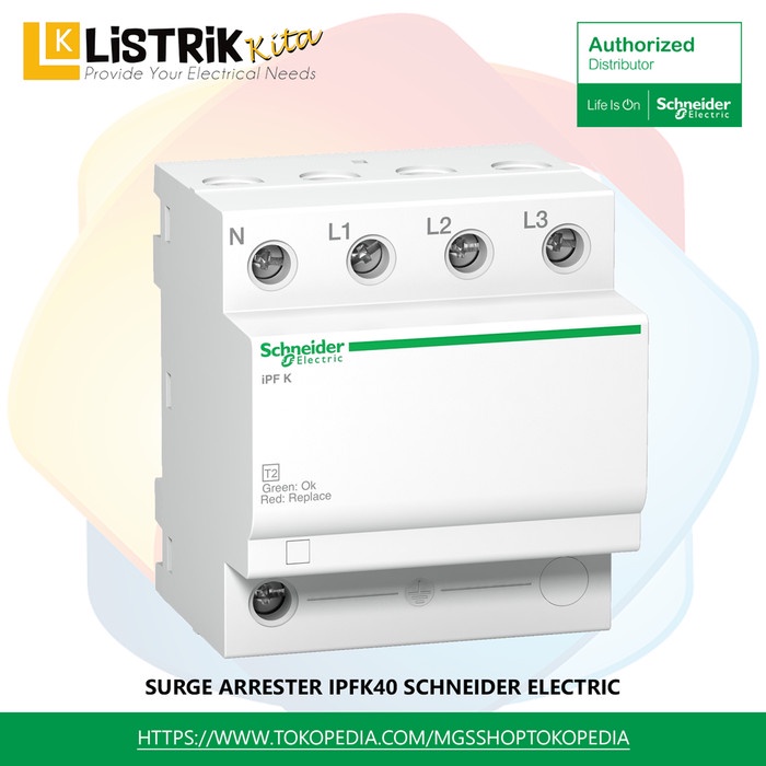 Jual Surge Arrester Schneider Ipf 40 40Ka 340V 3P N - A9L15688 | Shopee ...