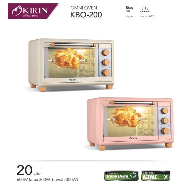 Jual Kirin Omni Oven Listrik 20 Liter KBO-200 Low Watt KBO200 KBO 200 | Shopee Indonesia