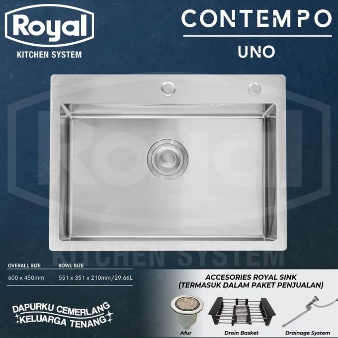 Jual Bak Cuci Piring / Kitchen Sink Minimalis Royal tipe Contempo UNO ...