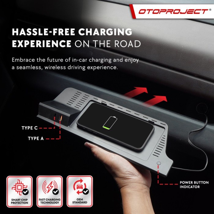 Jual Wireless Fast Charging With Usb A+C Innova Zenix 2022 Up ...