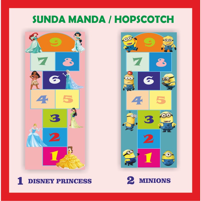 Jual Karpet Engklek Jumbo/Sundamanda/Tapak Gunung/Hopscotch Minion ...