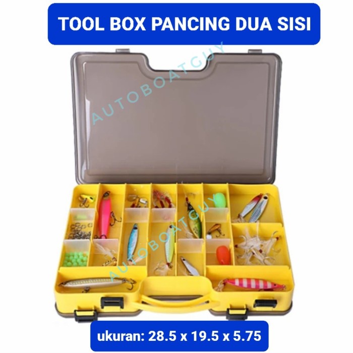Jual Tool Box Kotak Umpan Pancing Dua Sisi ( Double Side Lure Box ...