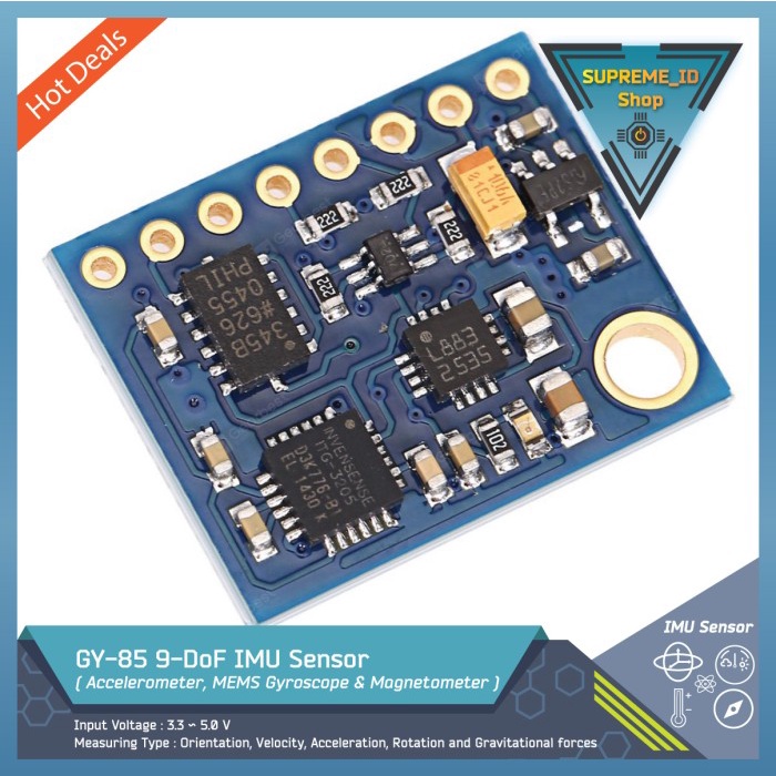 Jual GY-85 9-DOF IMU SENSOR 3-AXIS GYROSCOPE + ACCELEROMETER ...