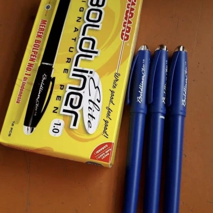 Jual Ballpoint Untuk Tanda Tangan Standard Boldliner Elite 1,0 Biru ...