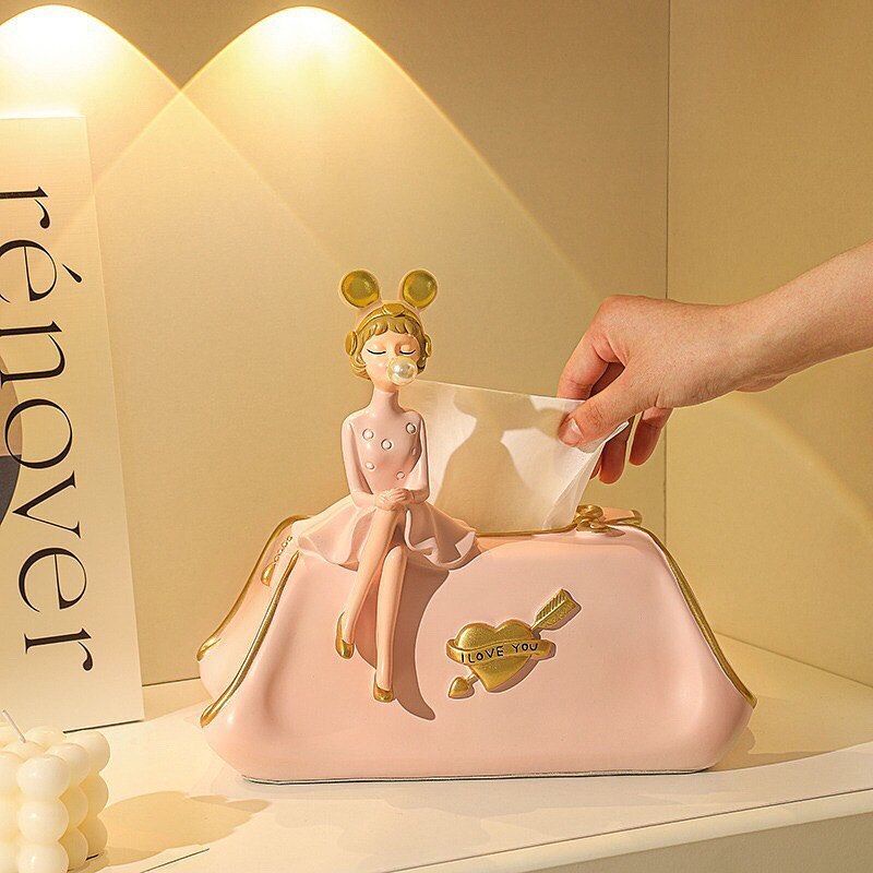 Jual Bubble Girl Ceramic Tissue Box Kotak Tempat Tisu Keramik Pink ...