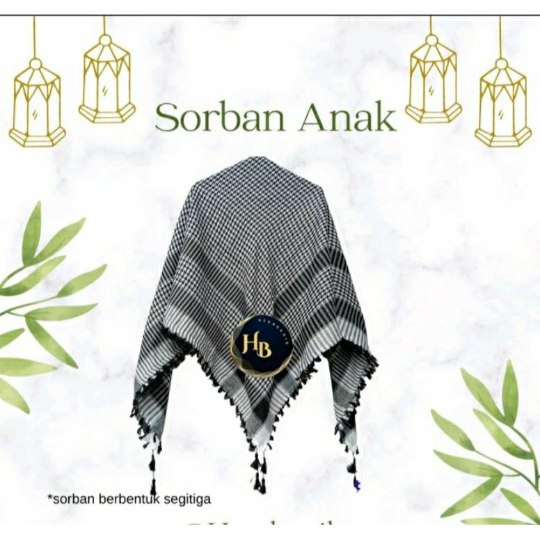 Jual sorban anak laki laki tk paud dan sd bentuk segitiga / sorban ...