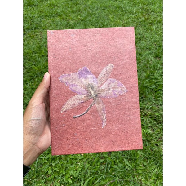 Jual Buku Tulis/Notebook/Blocknote A5 Daur Ulang Kertas Cover Bunga ...