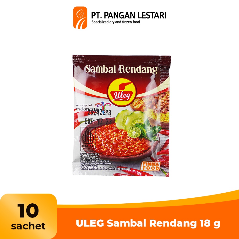 Jual ULEG Sambal Rendang 10 Sachet | Shopee Indonesia