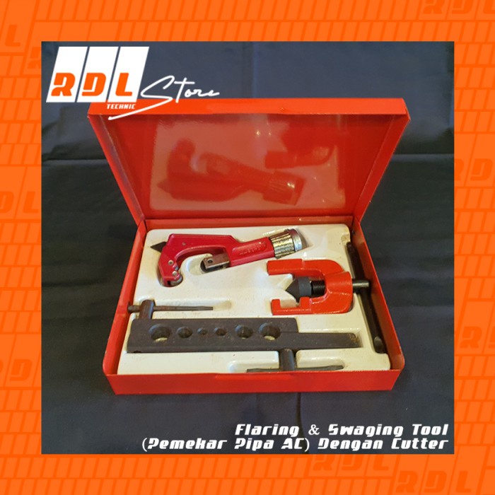 Jual FLARING & SWAGING TOOL (PEMEKAR PIPA AC) DENGAN CUTTER | Shopee ...