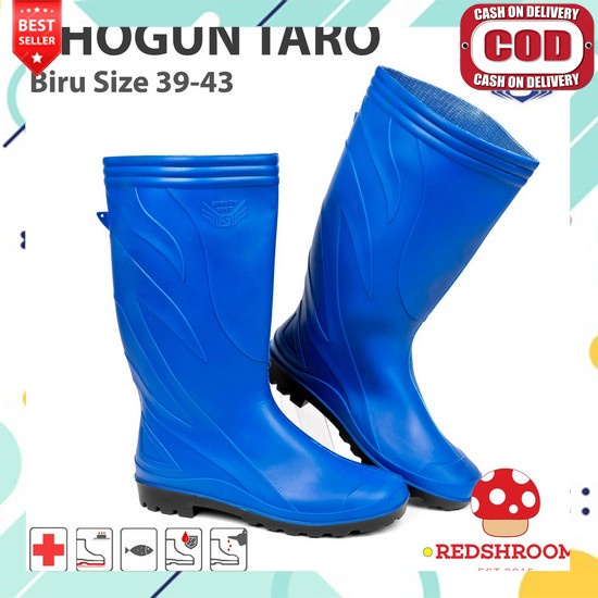 Jual Sepatu Boots Berkebun Sawah Bangunan Anti Air Boot Kerja Proyek ...
