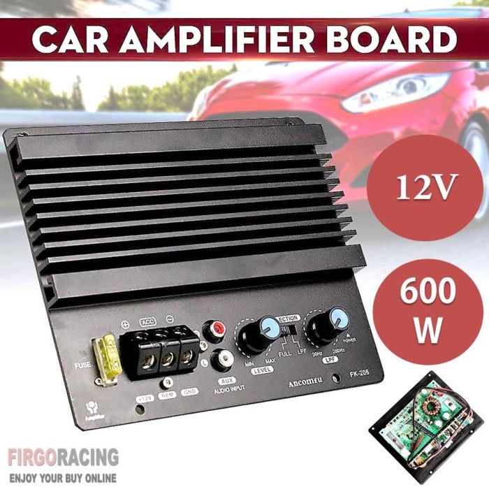 Jual Kit Power Ampli Mobil Bass Subwoofer 600W Mono 12Vdc | Shopee ...
