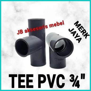 Jual TEE PIPA PVC TS 3/4" Merk JAYA / SAMBUNGAN T PIPA PARALON POLOS ...