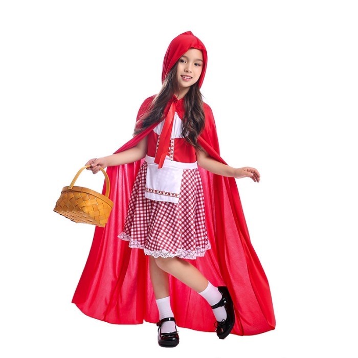 Jual [Original] Red Riding Hood Costume Little Girl Kostum Anak Tudung ...