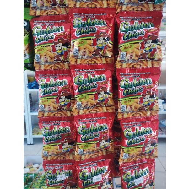 Jual POTATO CHIPS \ GOLDEN CHIPS 1 RENCENG ISI 10 PCS | Shopee Indonesia