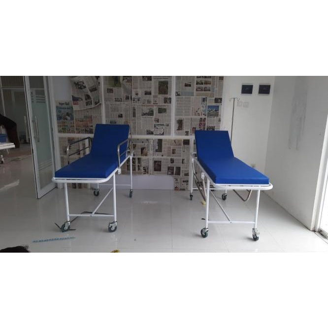 Jual Brankar Pasien Komplit Besi Powder Coating | Brancard Tandu Dorong ...