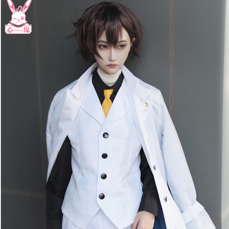 Jual Stray Dogs cosplay Dazai Osamu cosplay and Dazai Osamu wig ...