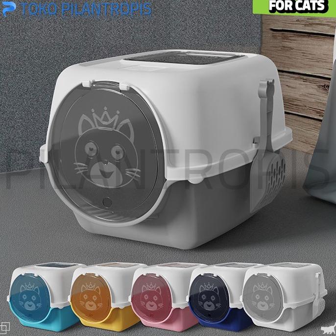 Jual Viral CAT LITTER BOX KUCING TERTUTUP LITER BOX TOILET KUCING ...