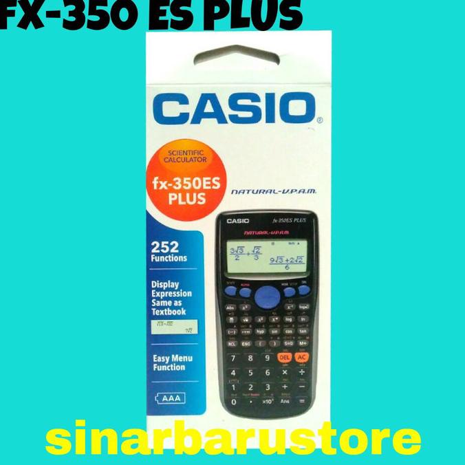 Jual KALKULATOR SCIENTIFIC-Sin Cos CASIO FX 350 ES PLUS ORIGINAL | Shopee Indonesia
