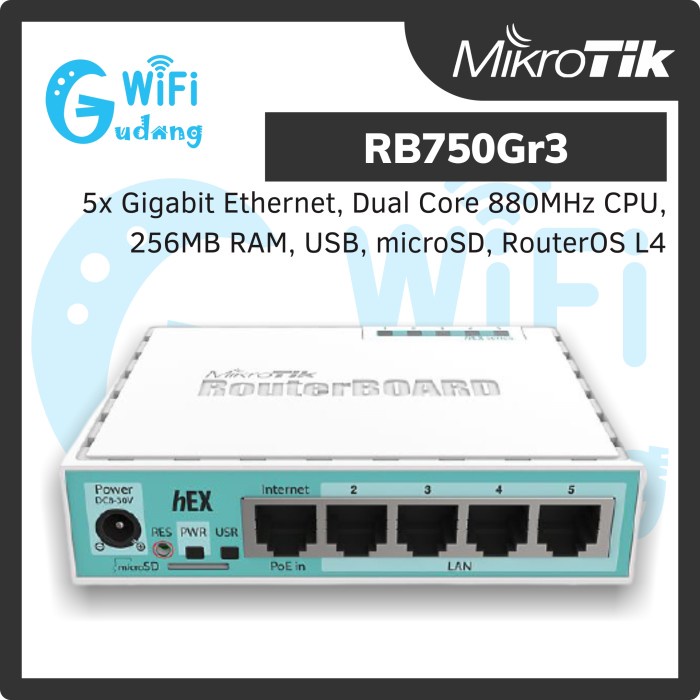 Jual Mikrotik RB750GR3 Routerboard | Shopee Indonesia